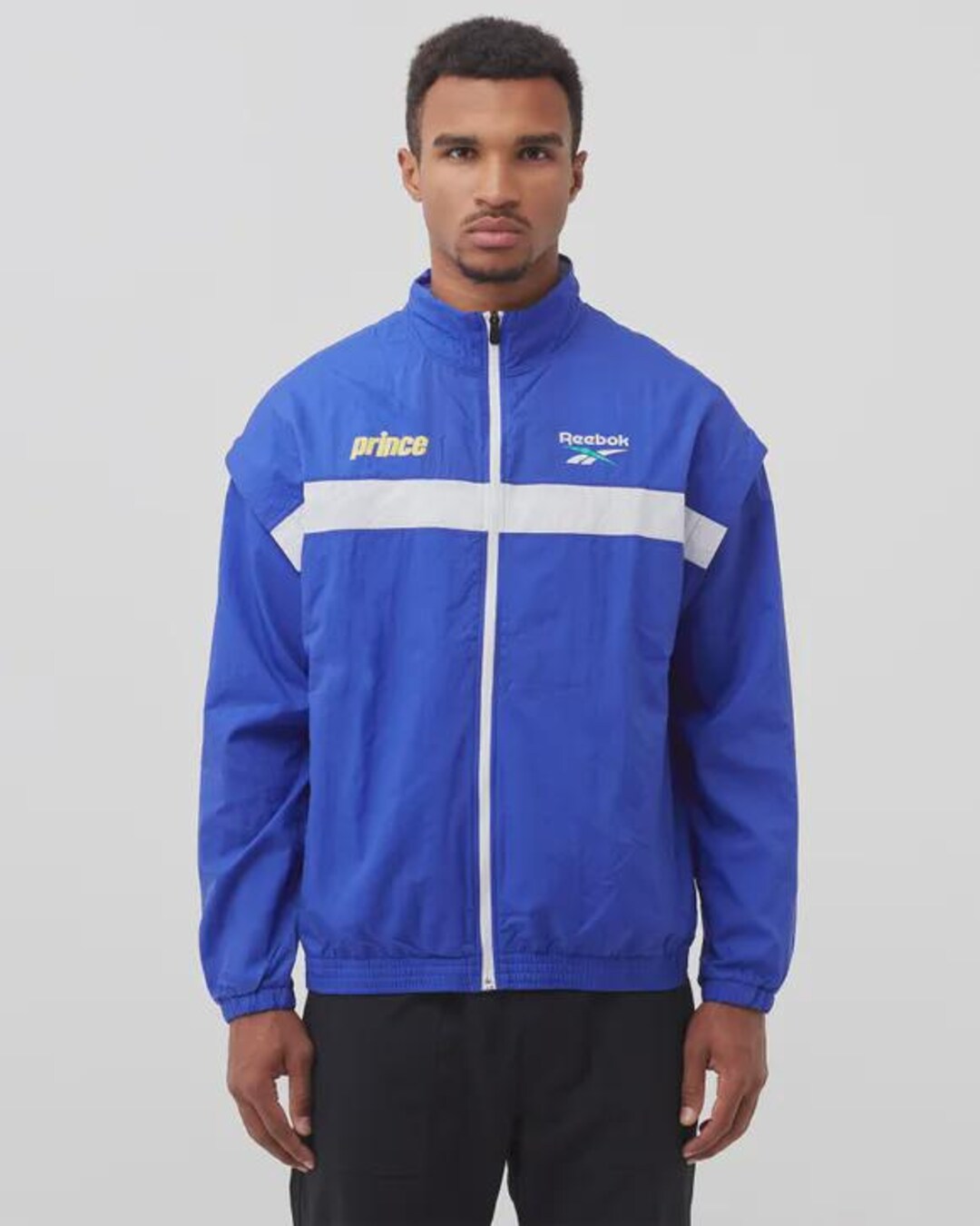 Reebok X Prince Cobalt Blue Windbreaker Jacket: Vintage Style ...