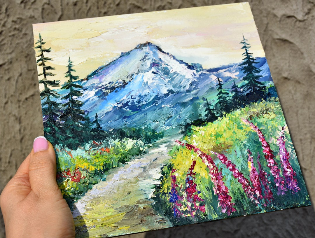 Mini Landscape Mountain Landscape Miniature Art Mountain Fine Art ...