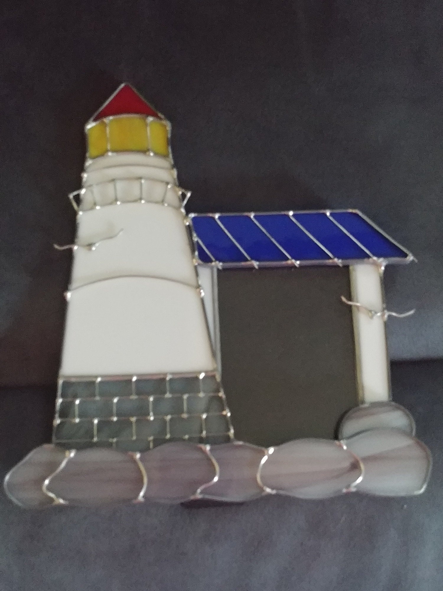 Stained Glass Lighthouse Picture Frame - Etsy