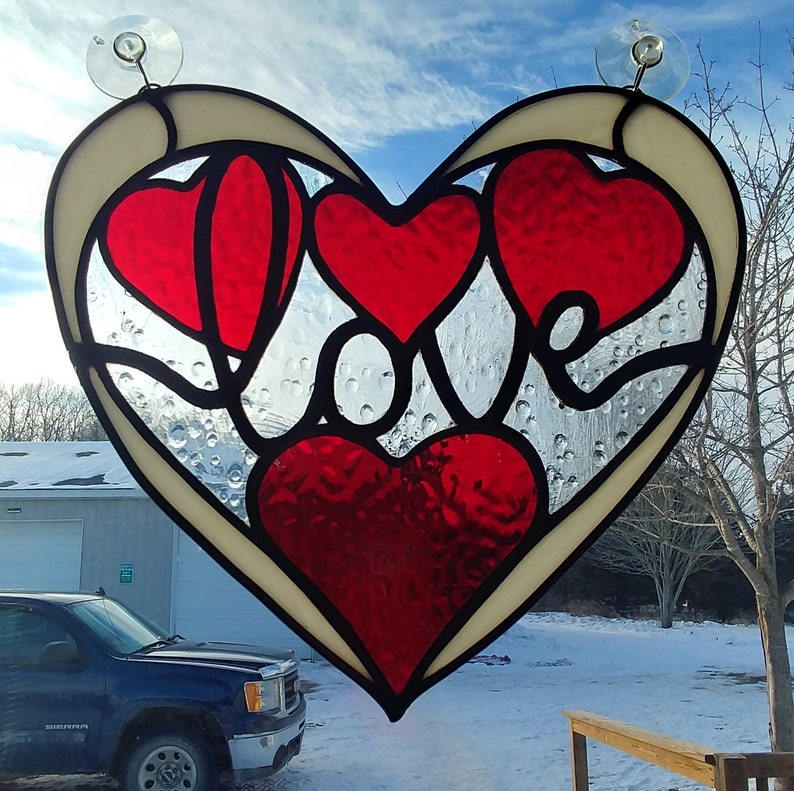 Stained Glass Heart - Etsy