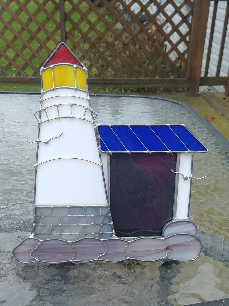 Stained Glass Lighthouse Picture Frame - Etsy