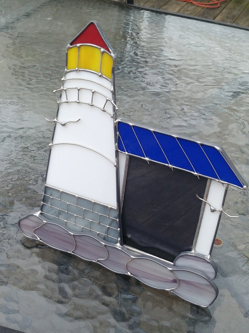 Stained Glass Lighthouse Picture Frame - Etsy