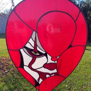 Pennywise Inspired Stained Glass Panel - Etsy