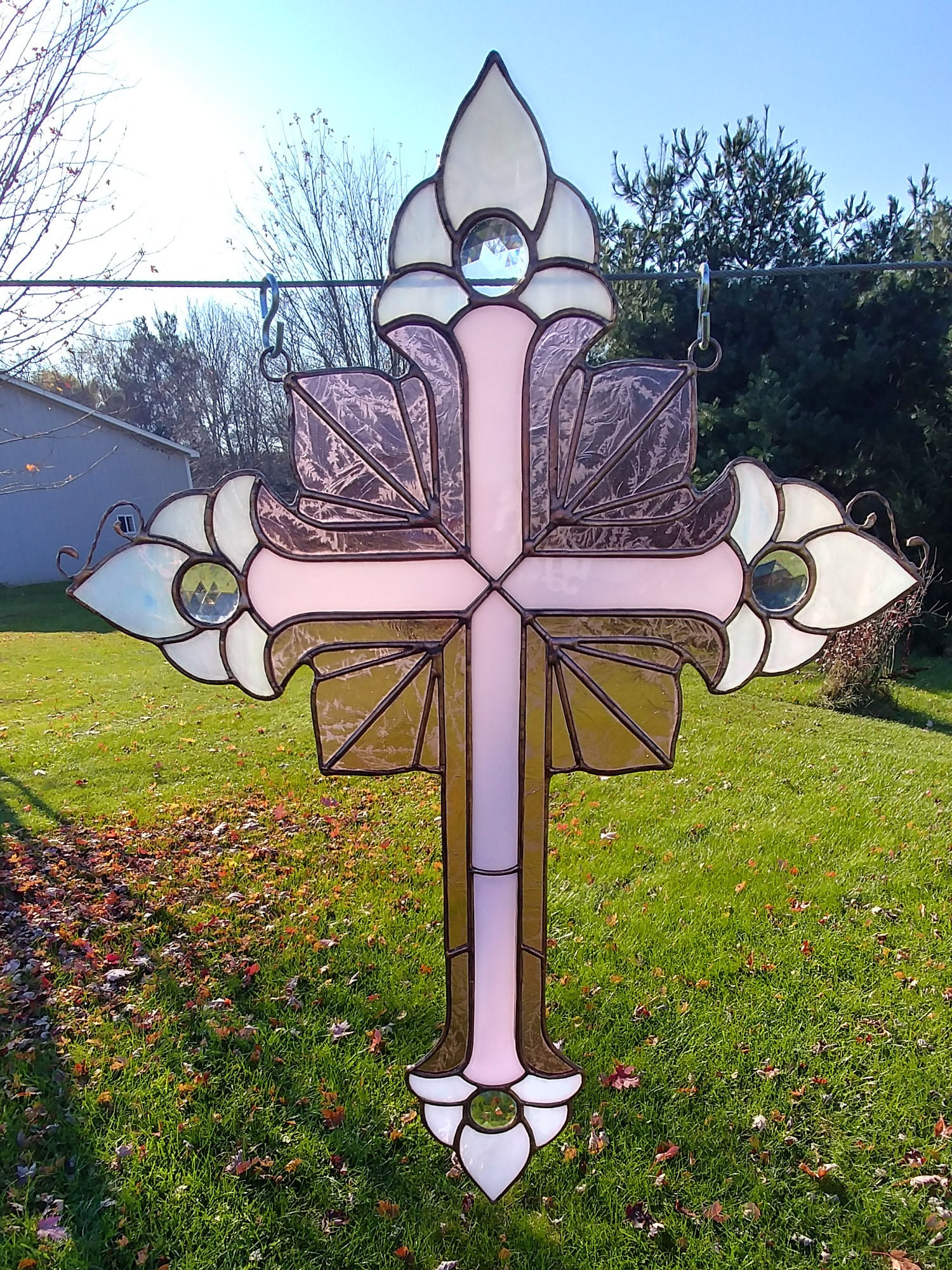 Stained Glass Cross - Etsy