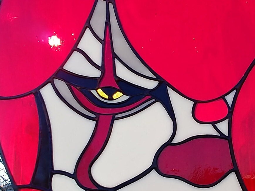 Pennywise Inspired Stained Glass Panel - Etsy