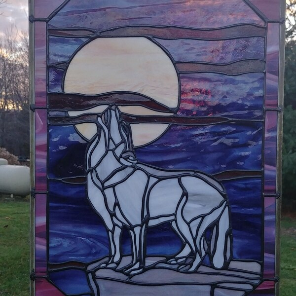 Wolf Stained Glass - Etsy