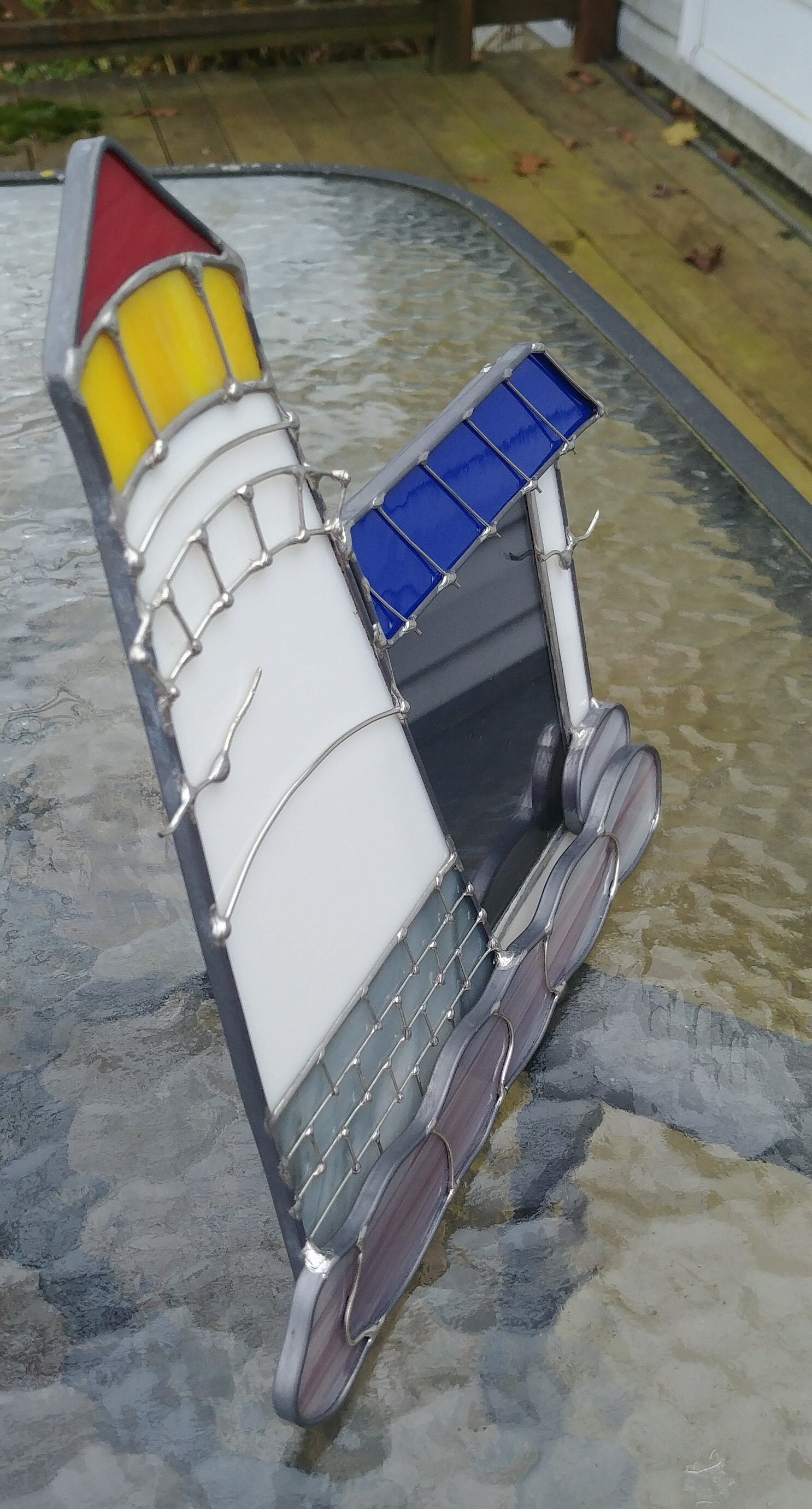 Stained Glass Lighthouse Picture Frame - Etsy