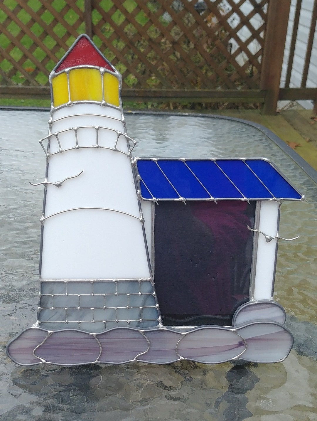 Stained Glass Lighthouse Picture Frame - Etsy