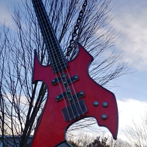 Stained Glass Electric Bass Guitar - Etsy