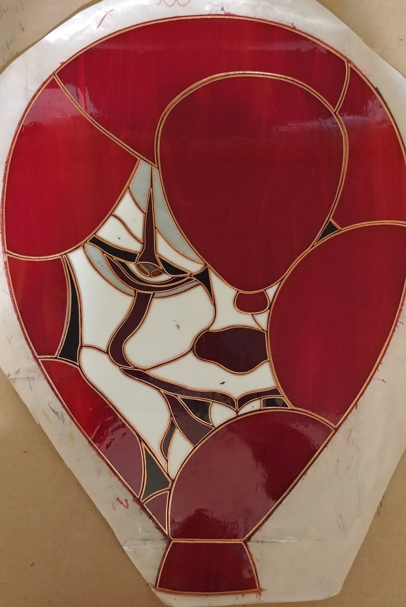 Pennywise Inspired Stained Glass Panel - Etsy