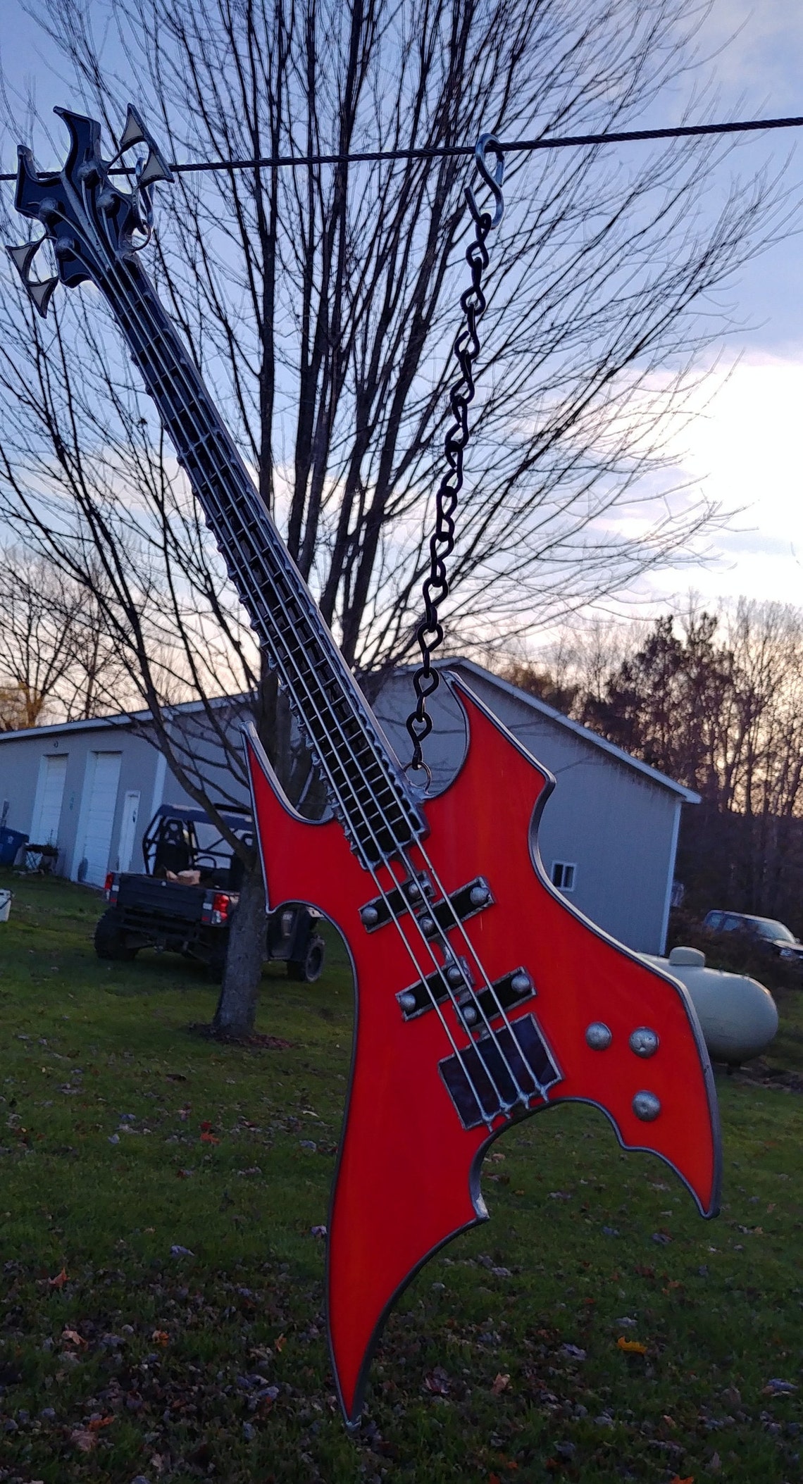 Stained Glass Electric Bass Guitar - Etsy