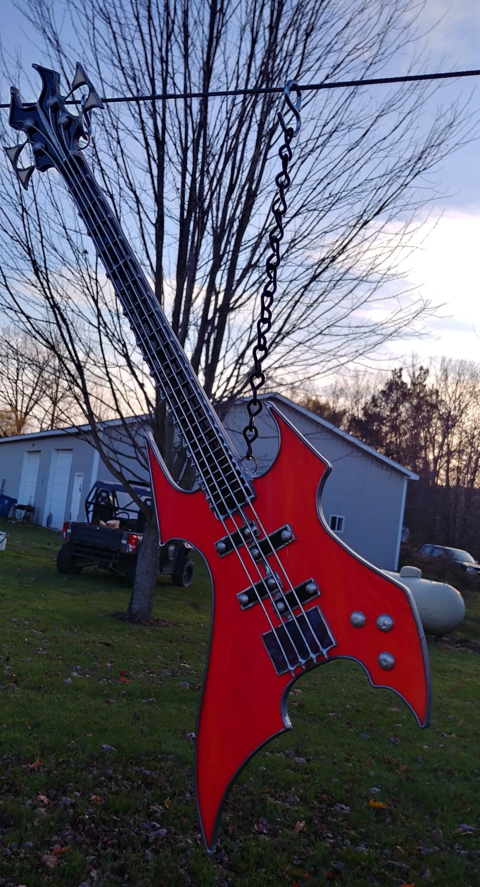 Stained Glass Electric Bass Guitar - Etsy