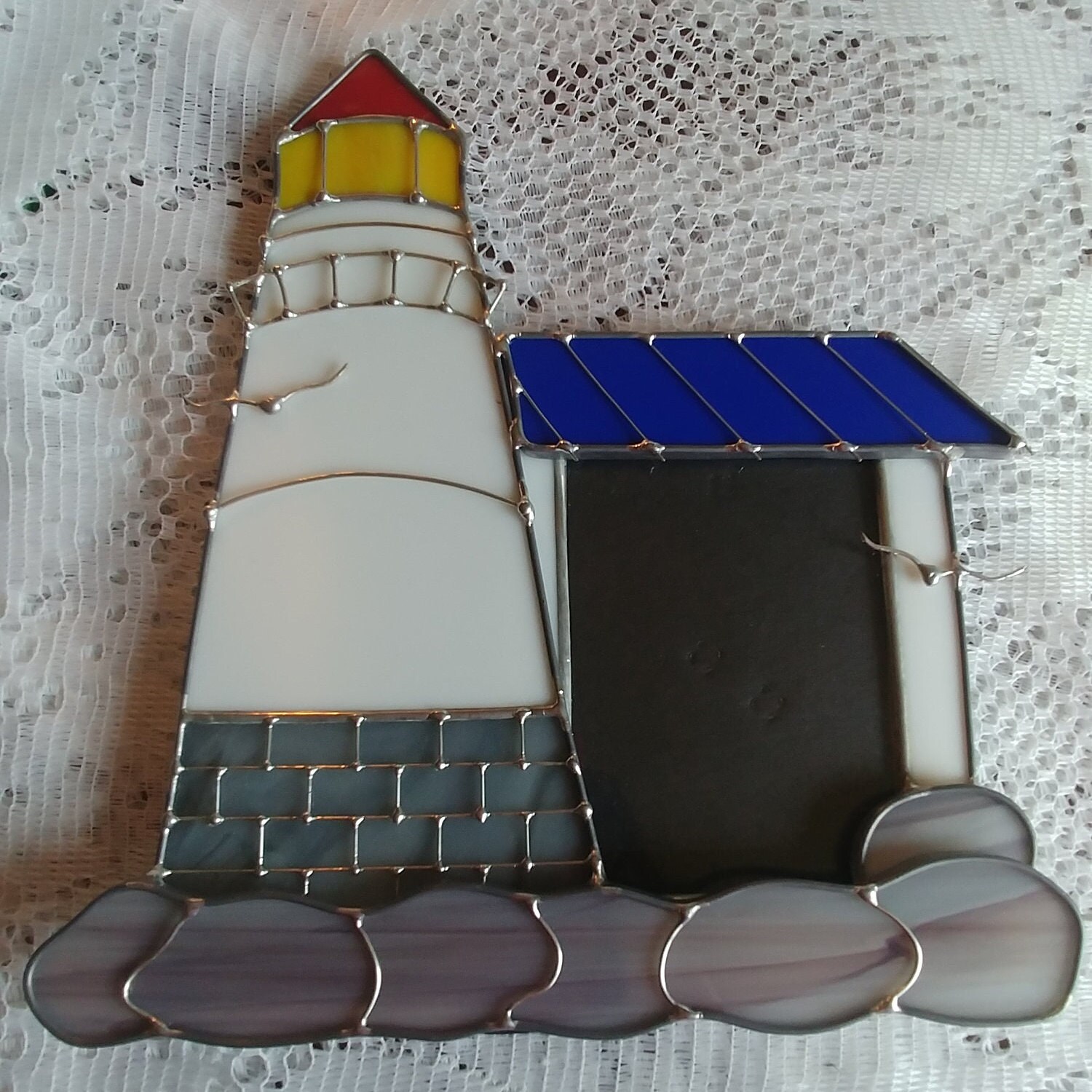 Stained Glass Lighthouse Picture Frame - Etsy