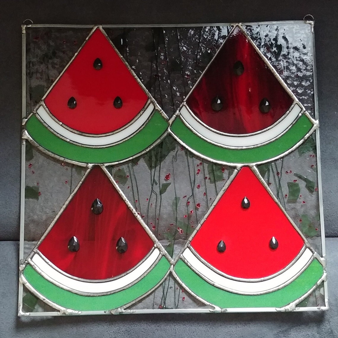 Stained Glass Watermelon Panel - Etsy
