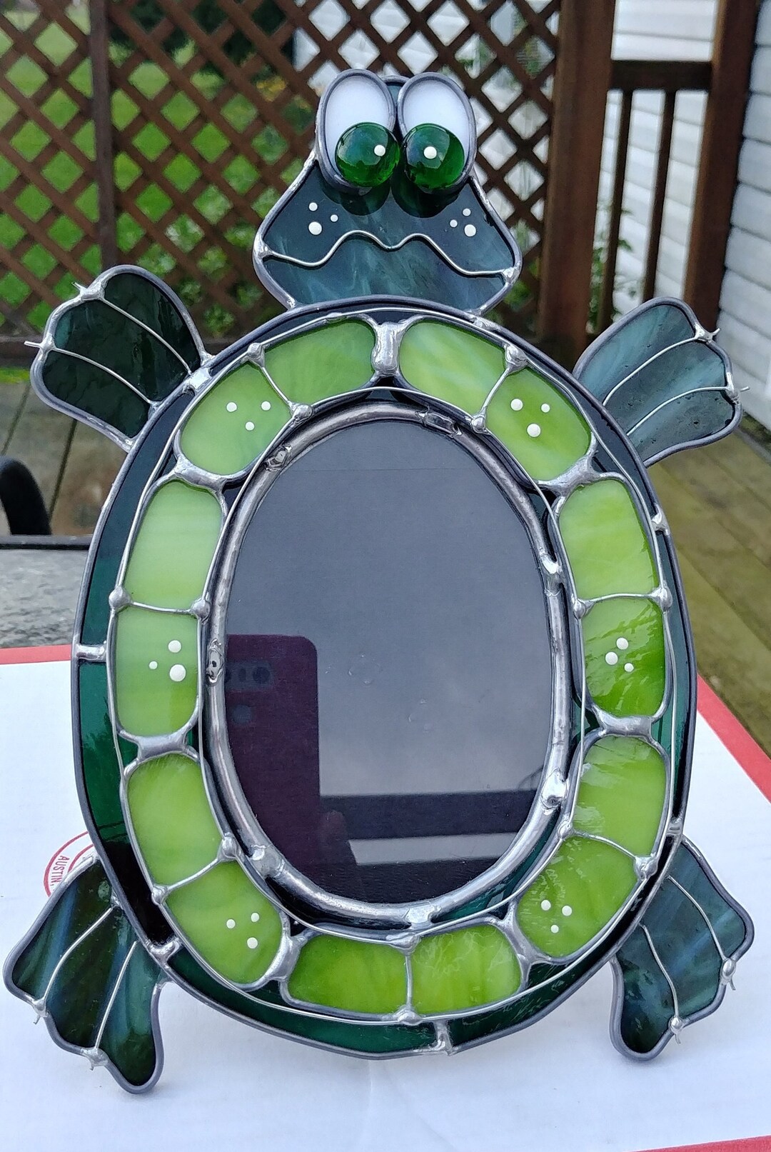 Stained Glass Turtle Picture Frame - Etsy