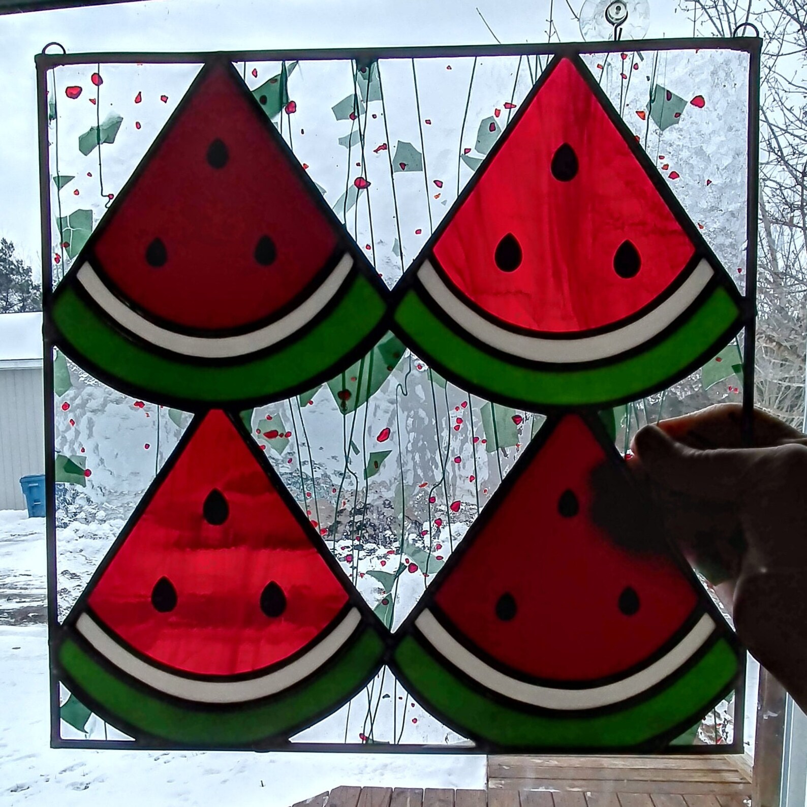 Stained Glass Watermelon Panel - Etsy