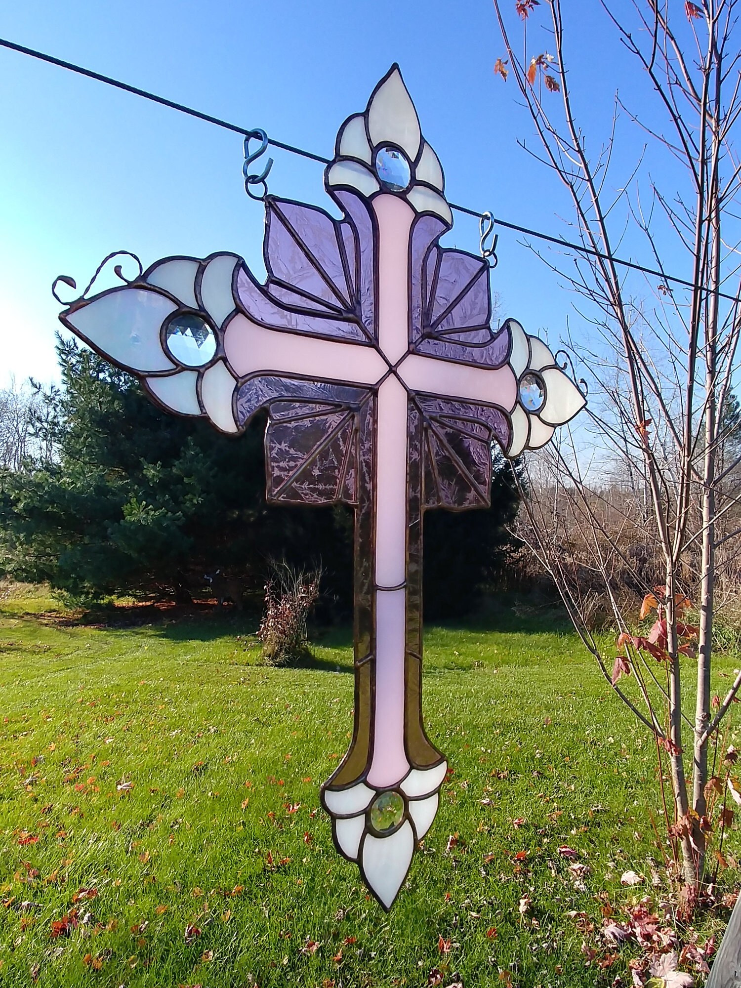 Stained Glass Cross - Etsy
