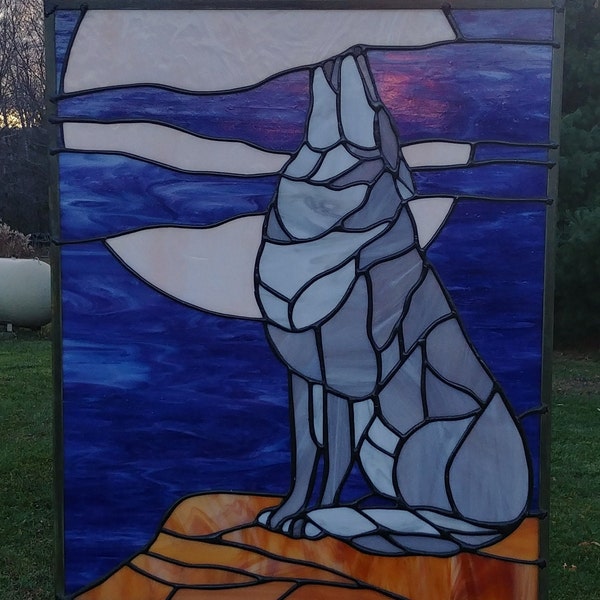 Stained Glass Wolf Patterns - Etsy