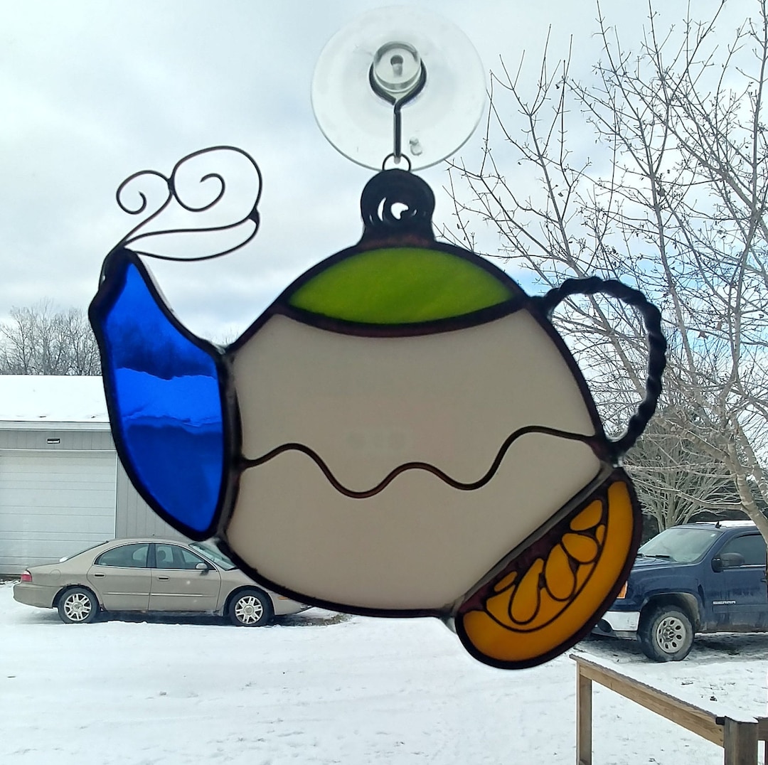 Stained Glass Tea Pot - Etsy