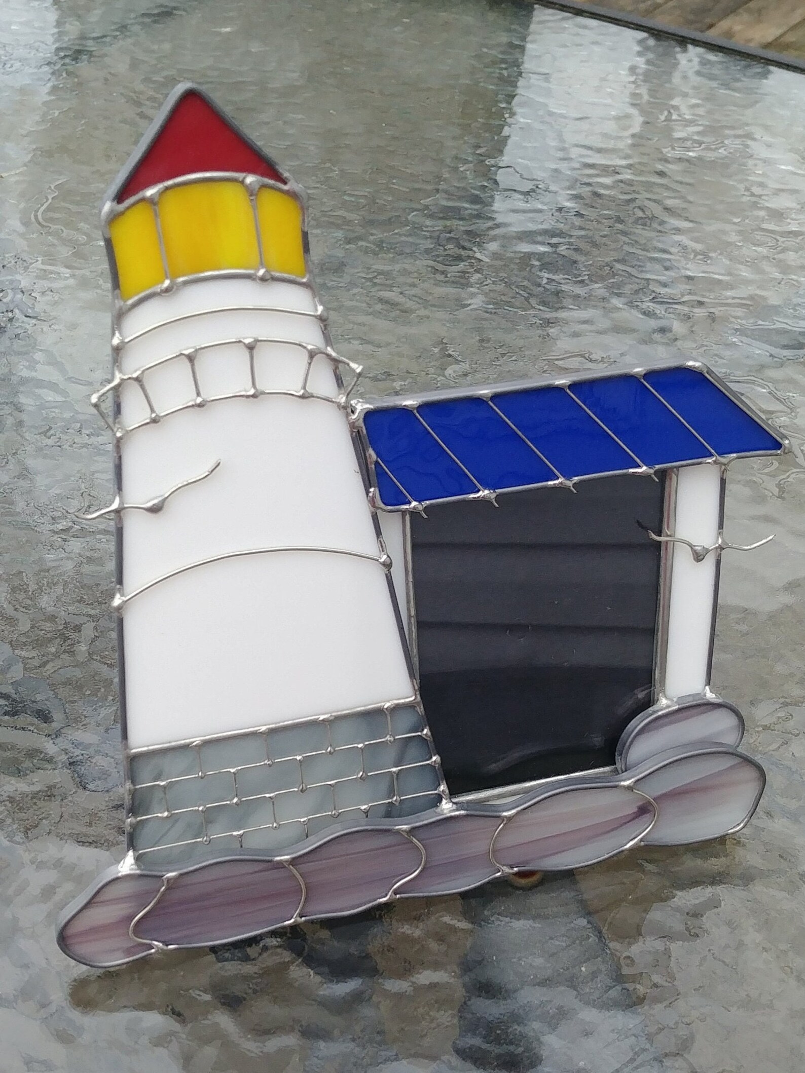Stained Glass Lighthouse Picture Frame - Etsy