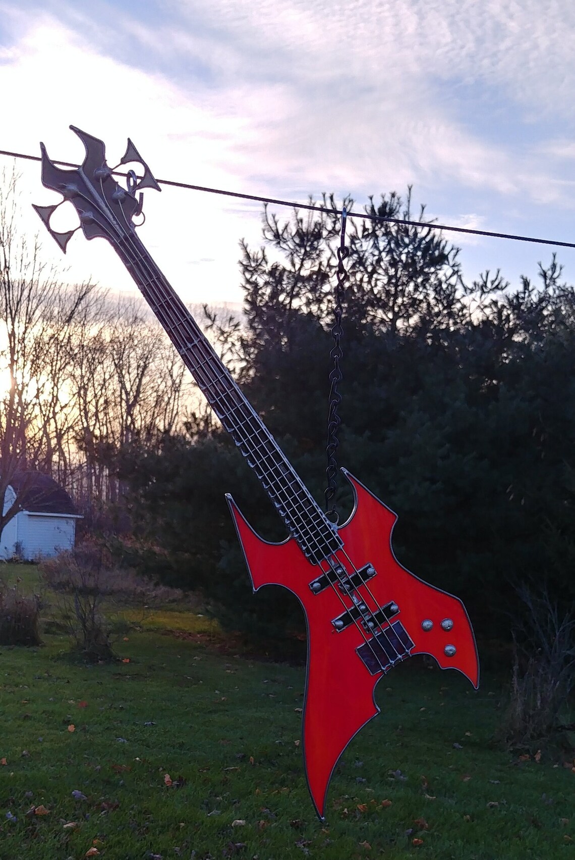 Stained Glass Electric Bass Guitar - Etsy