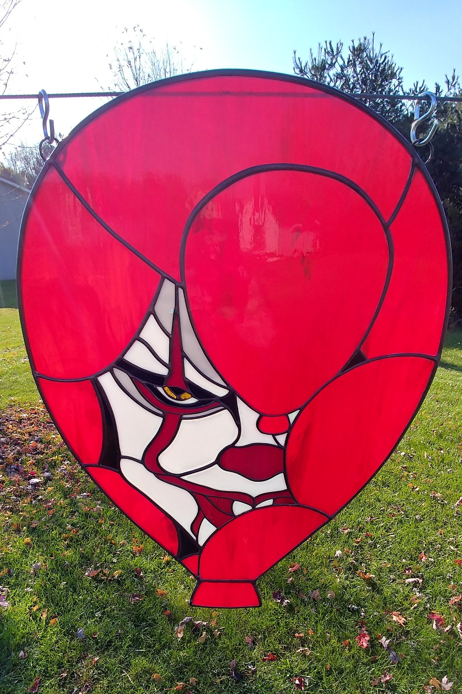 Pennywise Inspired Stained Glass Panel - Etsy