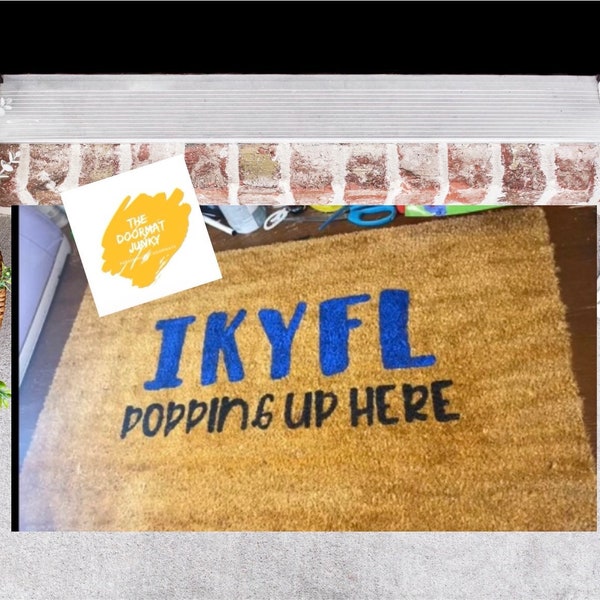 Ikyfl Popping up Here Doormat - Etsy