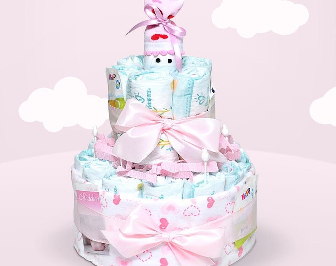 Windeltorte Junge - Windelgeschenk - Geschenk für Babyparty ...