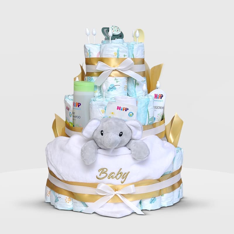 Windeltorte neutral - Premium Windeltorte, Junge & Mädchen ...