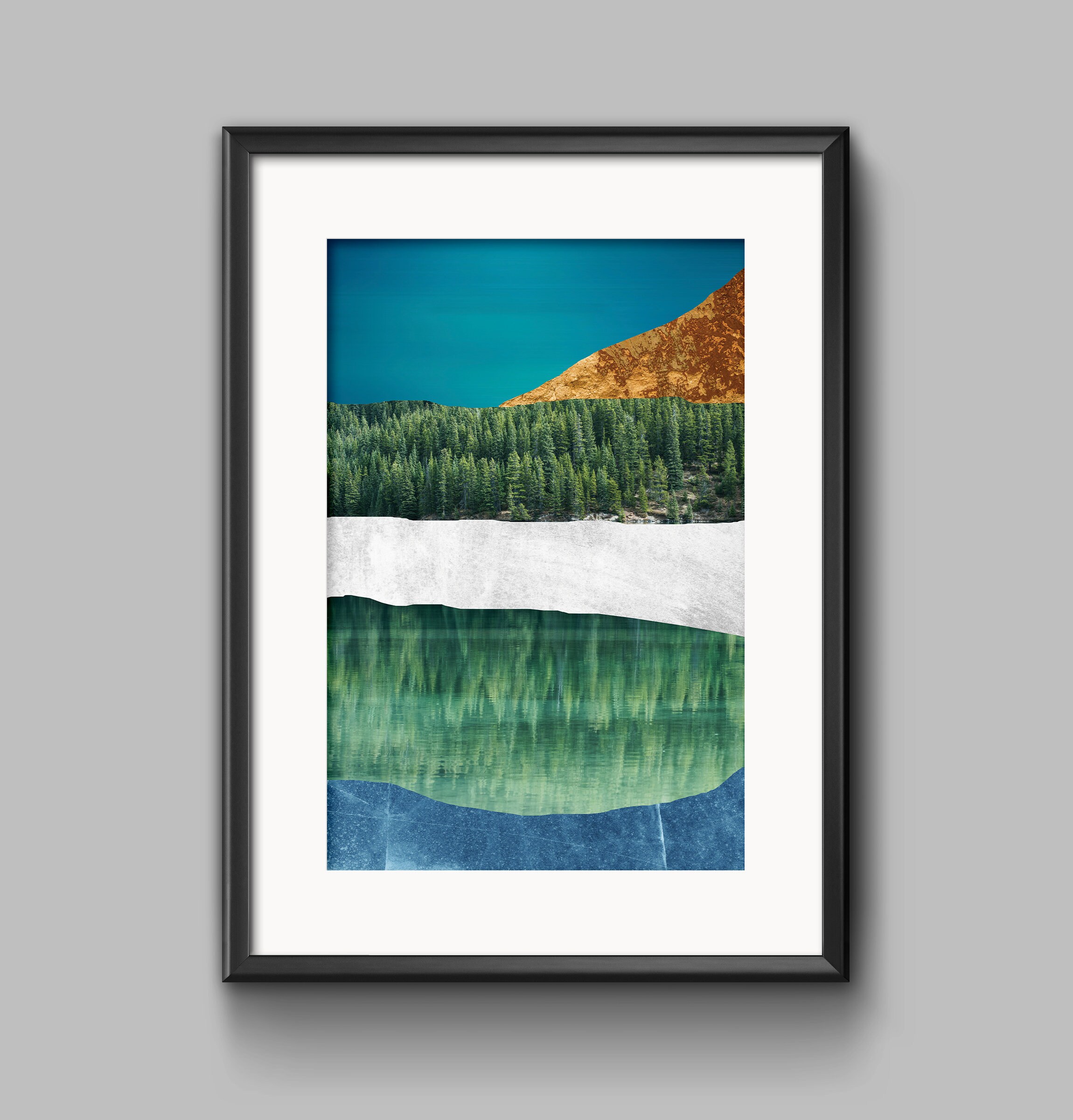 Landscape Print Abstract Landscape Print Art Print Nature - Etsy