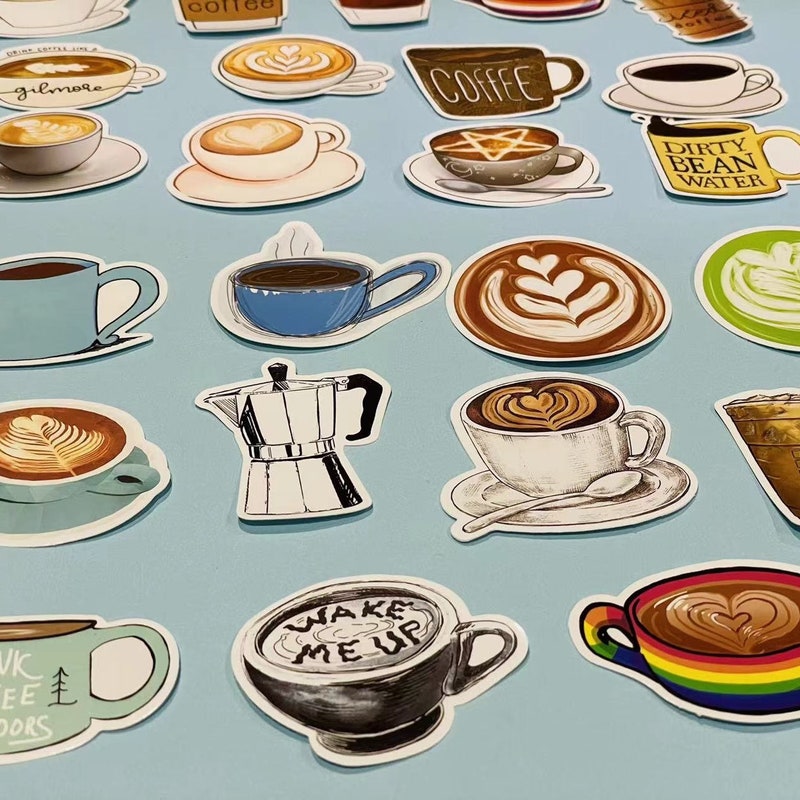 Coffee Stickers - Etsy