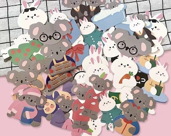 40pcs Cute Cats Stickers Set for Planner Journal - Etsy