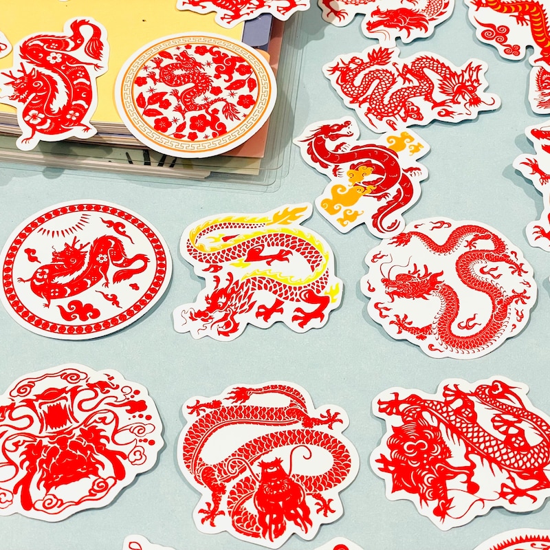 Chinese Stickers - Etsy