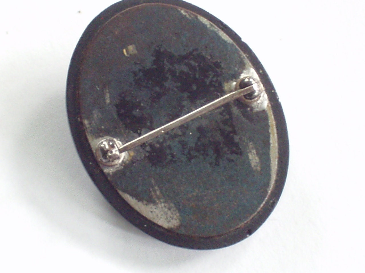 Vintage Jett Black Glass Mourning Cameo Brooch Beautiful Woman Silver ...