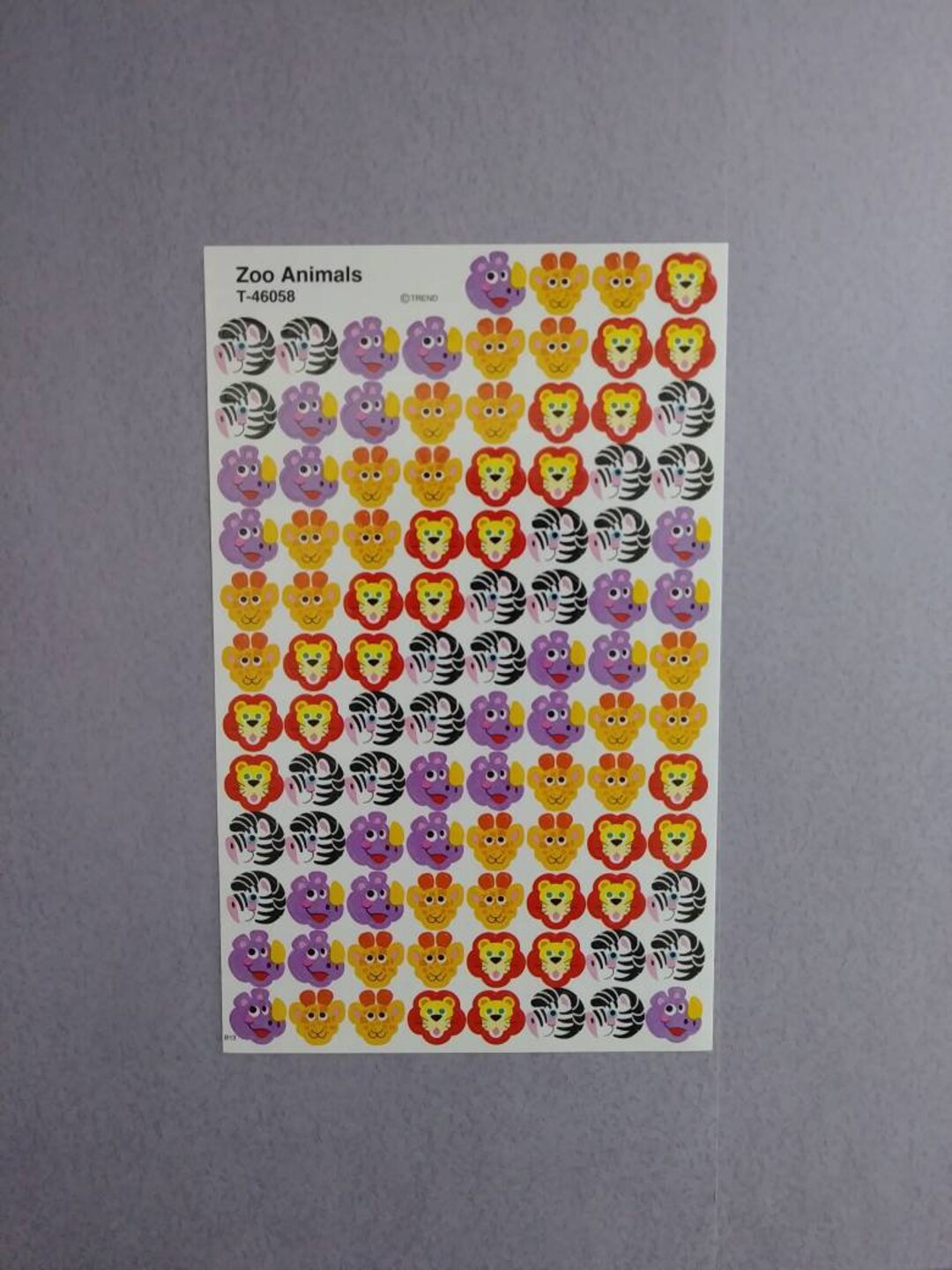 Sheet of Zoo Animals Stickers Trend 90s - Etsy