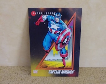 Captain America Trading Card - Etsy
