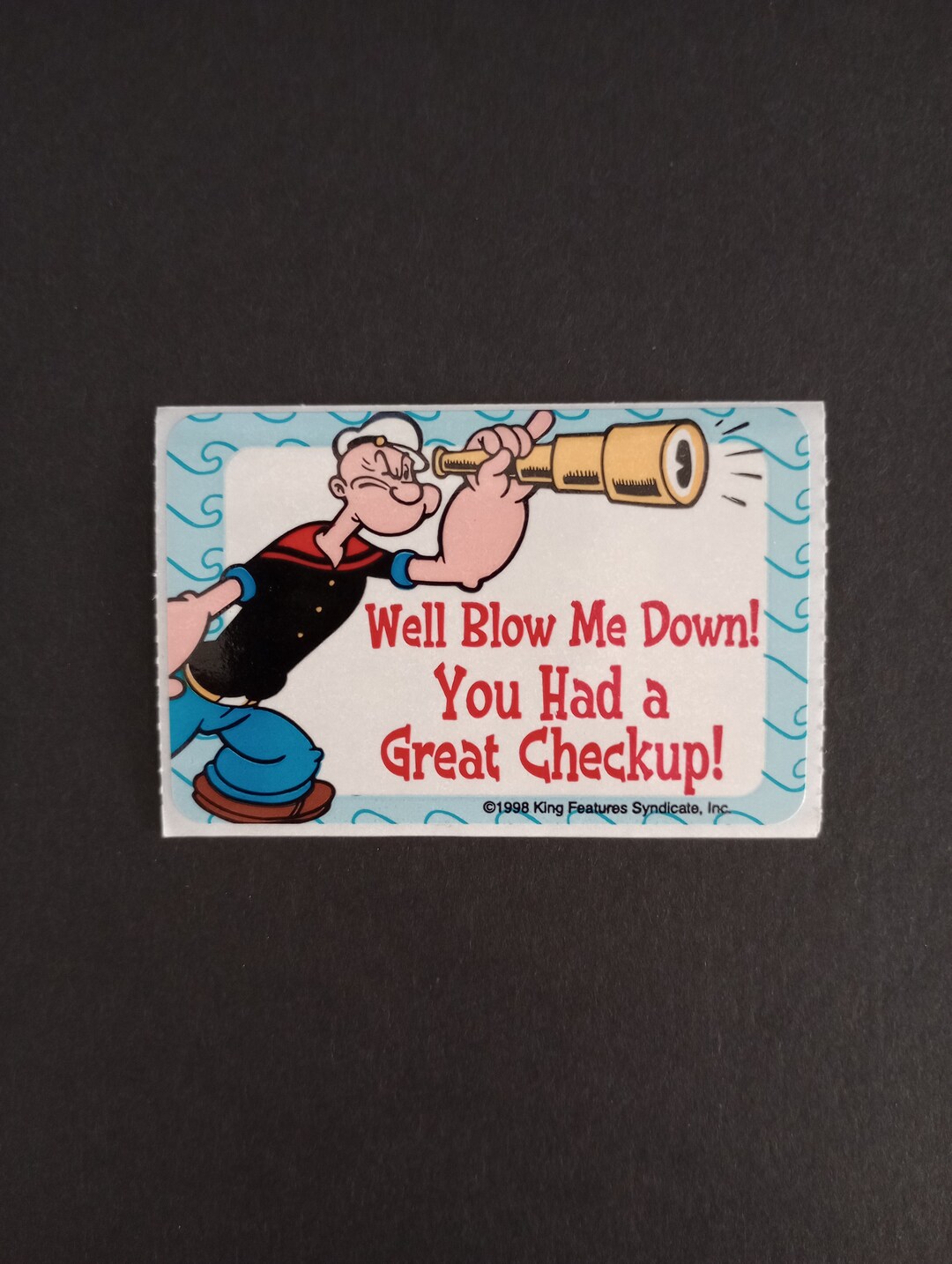 Vintage Popeye the Sailor Man Smilemakers Sticker VTG 90s - Etsy