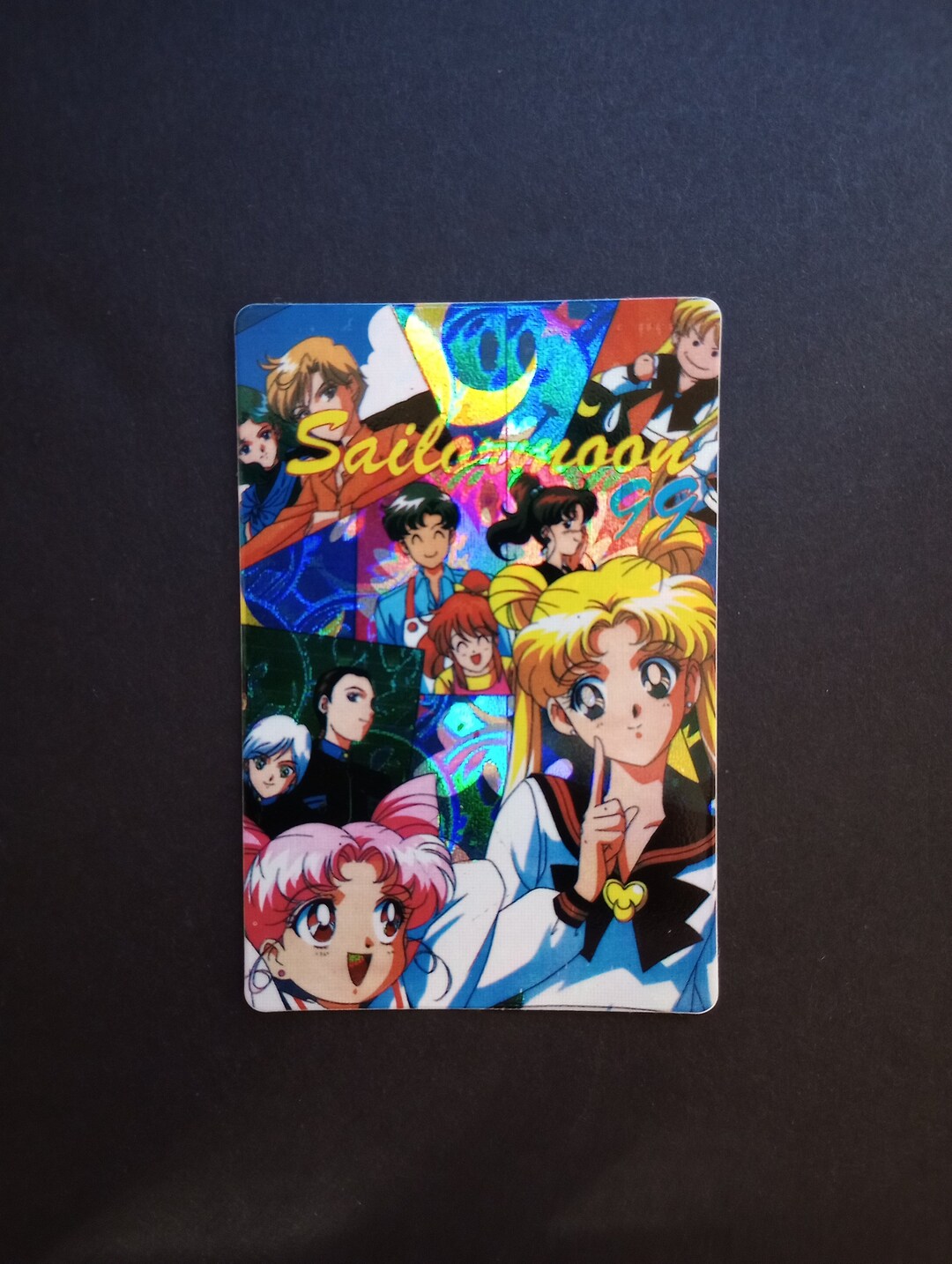Vintage Sailor Moon Chibiusa Holographic Prism Vending Sticker VTG 90s ...