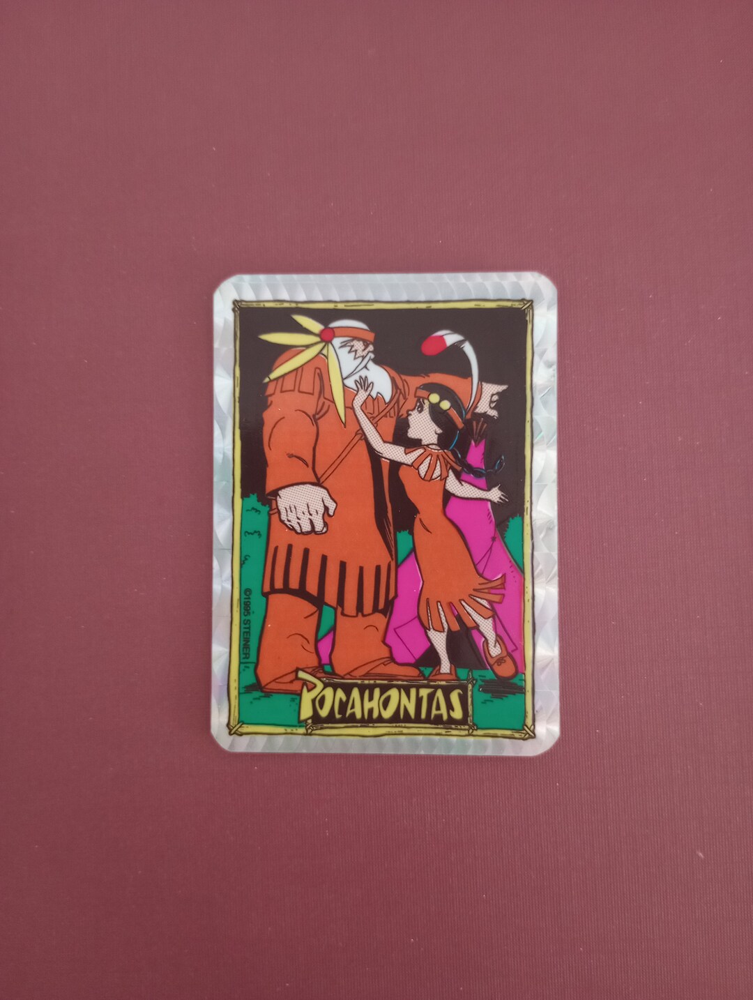 Vintage Disney Pocahontas Movie Prism Vending Sticker VTG 90s - Etsy