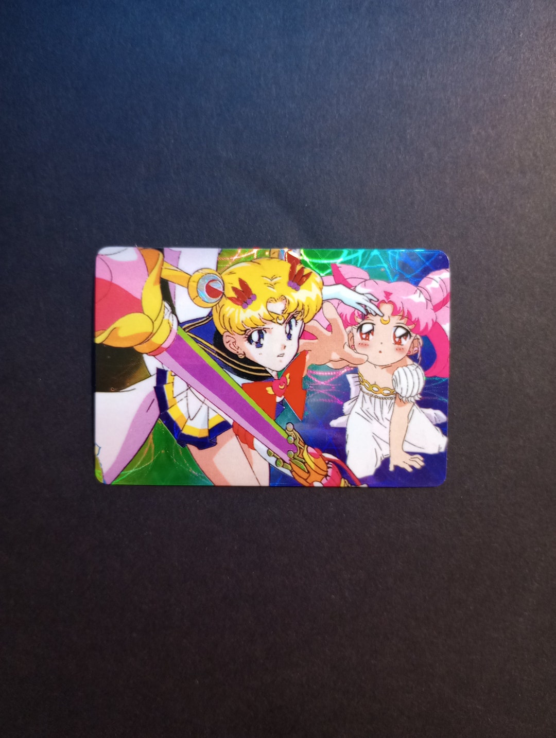 Vintage Sailor Moon Chibiusa Holographic Prism Vending Sticker VTG 90s ...