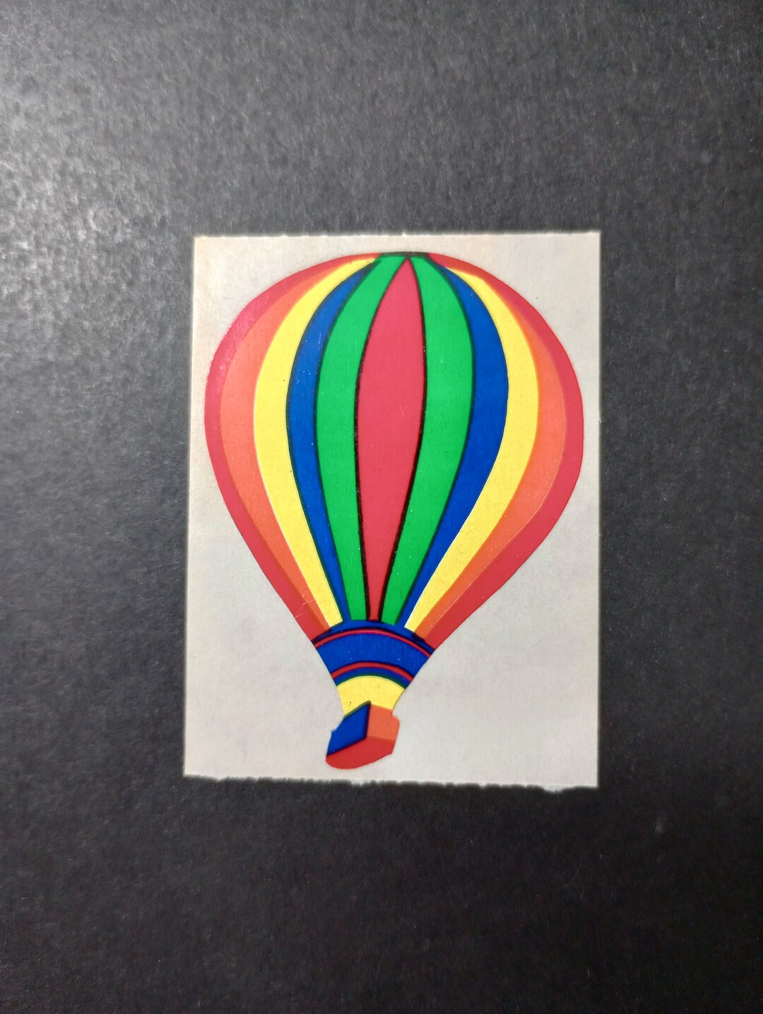 Vintage Rainbow Hot Air Balloon Sandylion Sticker Mod VTG 80s - Etsy