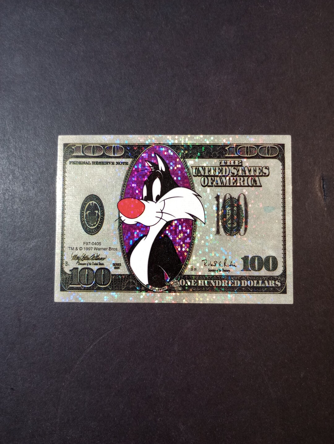 Vintage Sylvester Looney Tunes Prism Money Sticker VTG 90s - Etsy