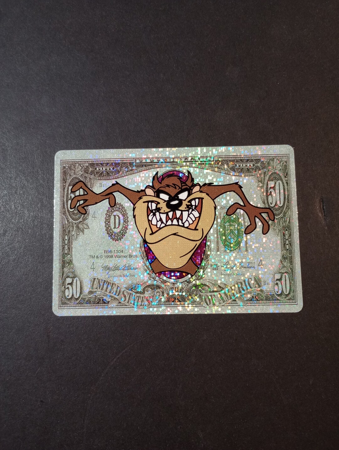 Vintage Taz Looney Tunes Prism Money Sticker VTG 90s - Etsy