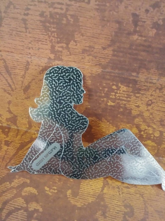 Paper & Party Supplies Mud flap girl die cut prism sticker Bumper ...