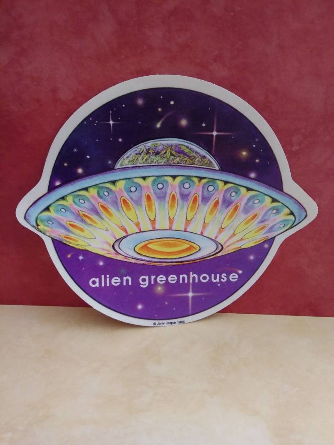 Vintage Jerry Jaspar Alien Vinyl Sticker - Etsy