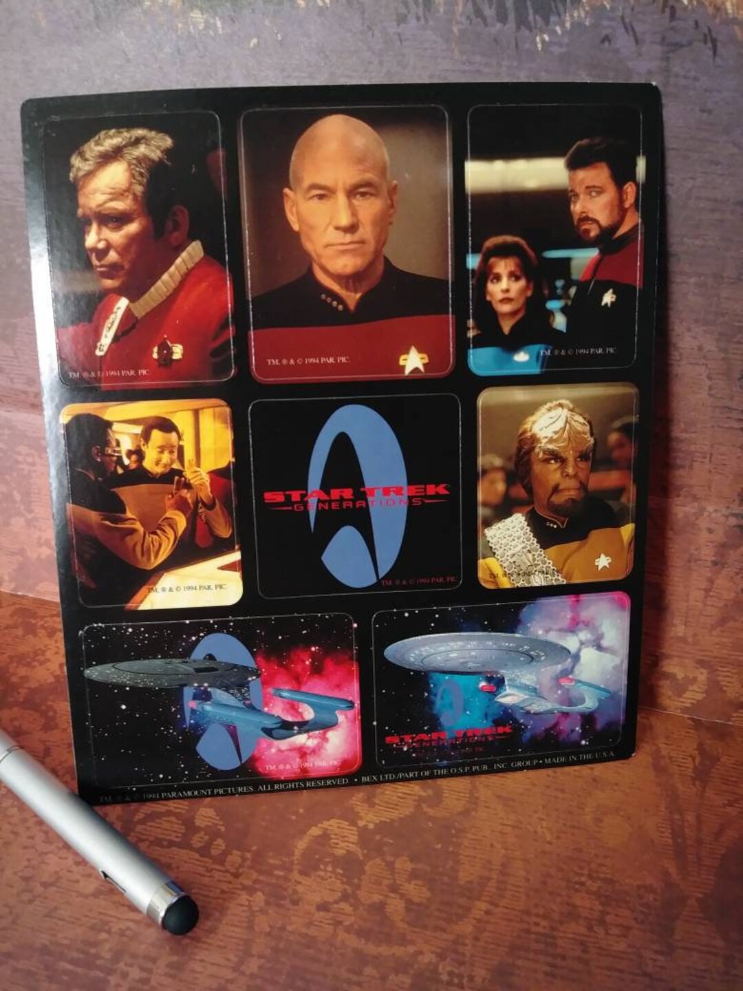 Vintage Star Trek Sticker Sheet William Shatner - Etsy