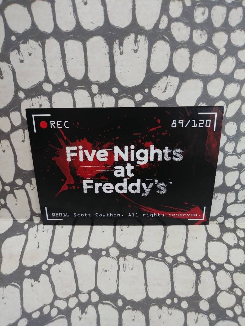 FNAF Five Nights at Freddy's Trading Card - Etsy
