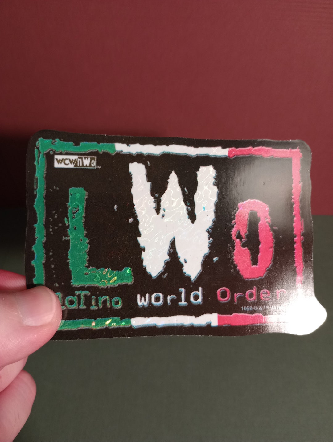 WCW LWO Latino World Order Prism Vending Sticker 90s Wrestling - Etsy