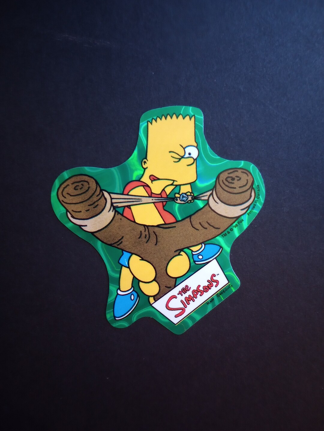 Vintage Bart Simpson Prism Sticker VTG 90s - Etsy