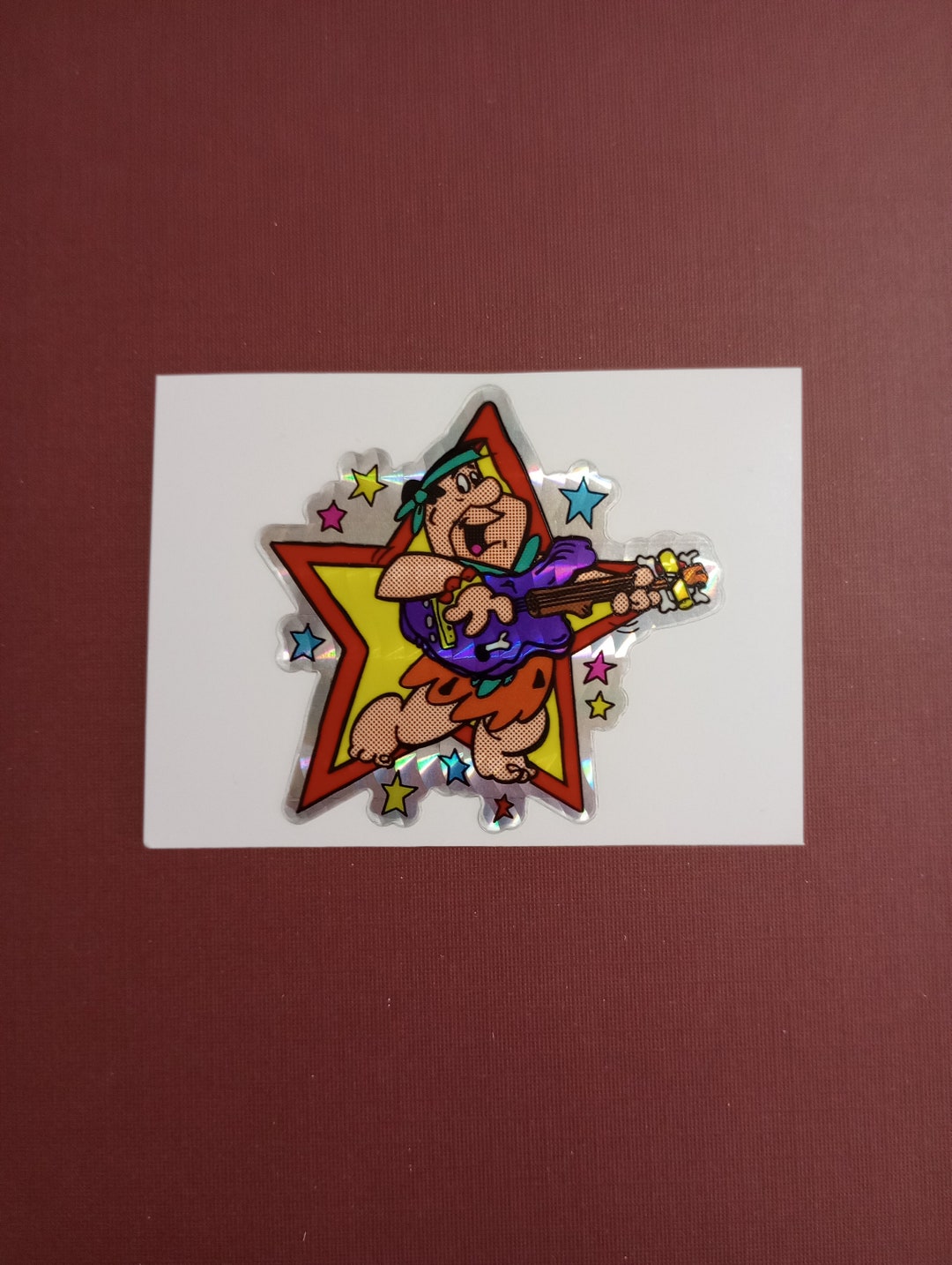 Vintage Fred Flintstone Hannah Barbera Prism Vending Sticker 90s - Etsy